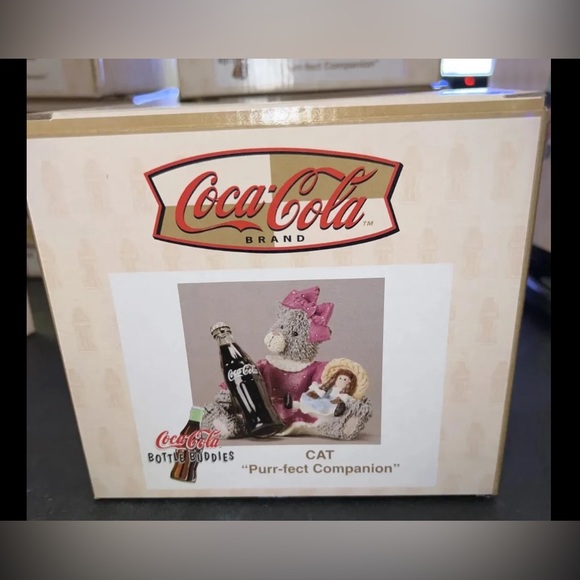 Coca Cola | Accents | Coca Cola Cat Bottle Buddies Figurine 200 ...